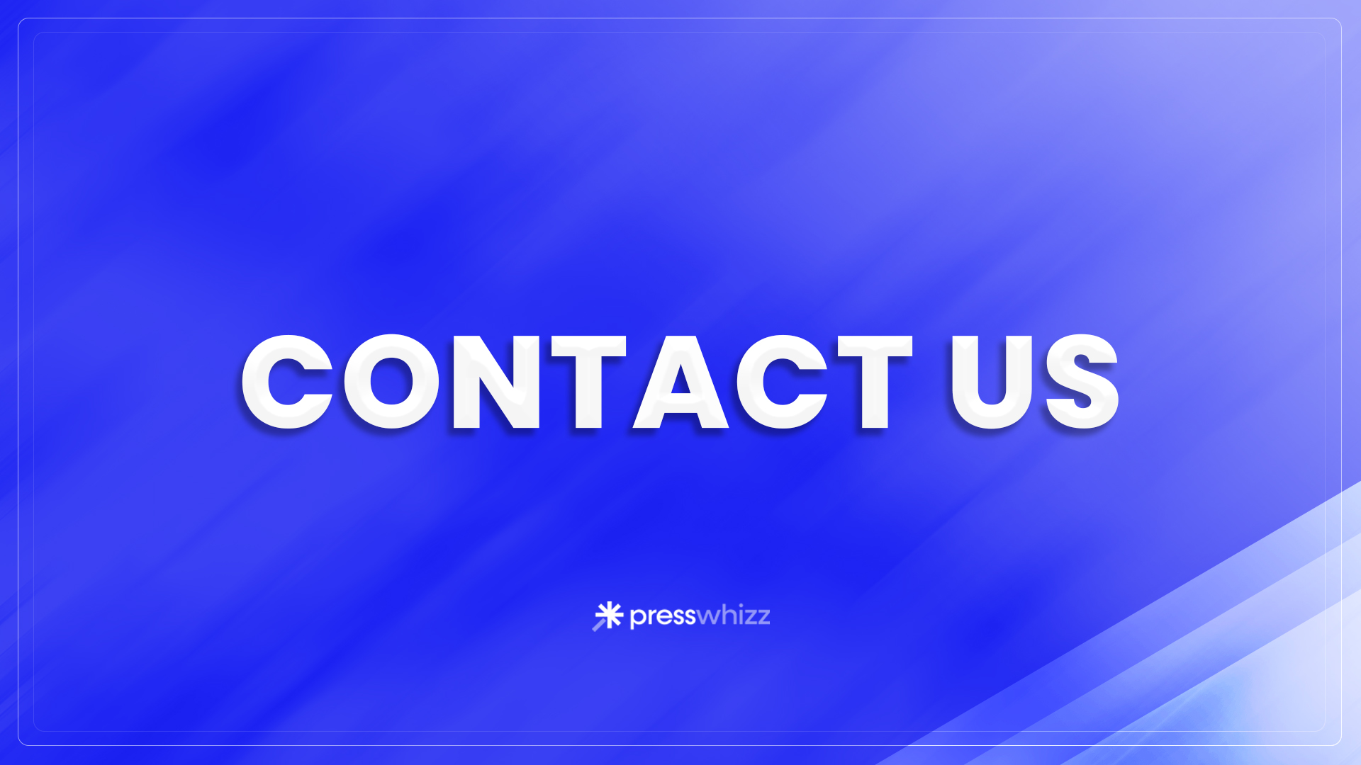 Contact Us - PressWhizz