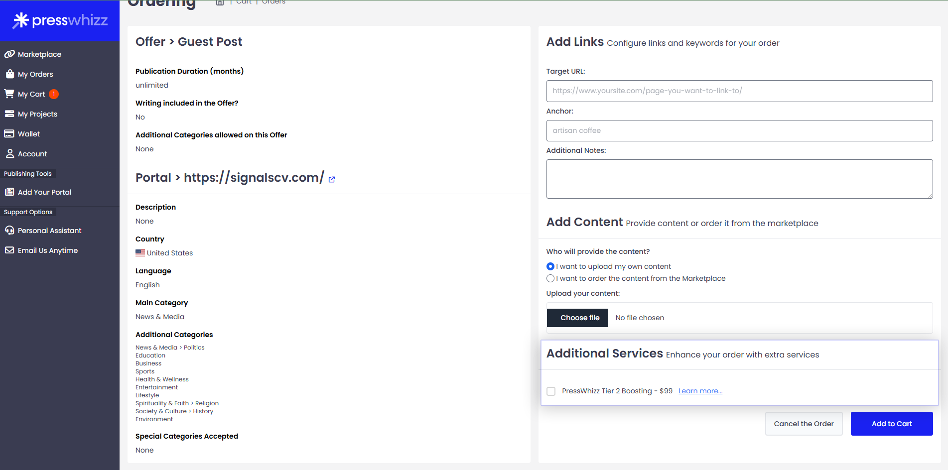PressWhizz - The #1 Link Building & Backlink Marketplace